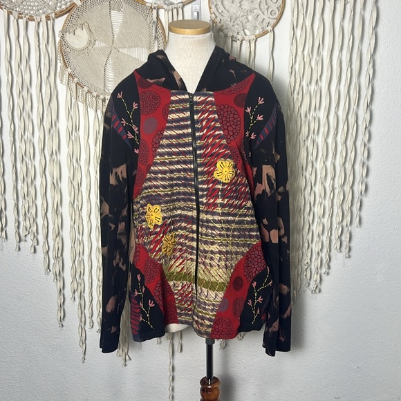 Rising International | Tops | Rising International Boho Hippie Art To ...